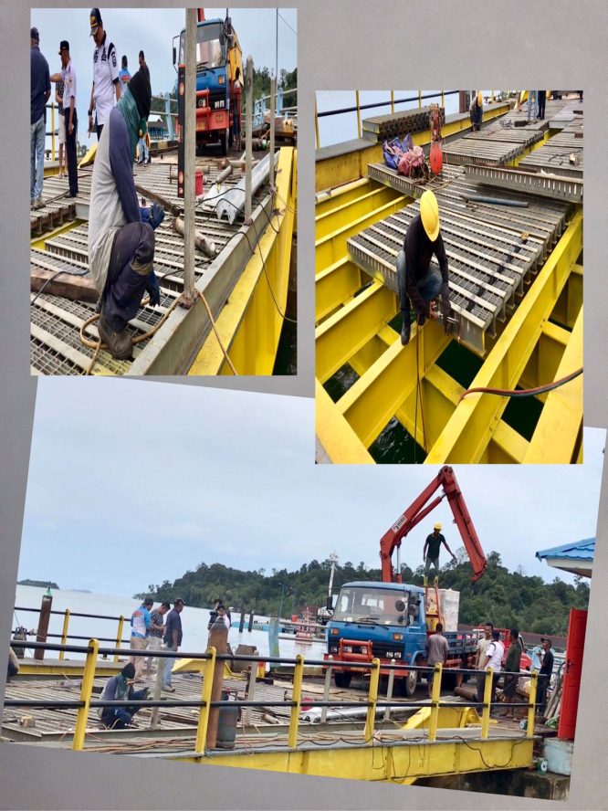 Penyelesaian Pekerjaan Ramp Door Pelabuhan Jagoh Terus Digesa - Selingga